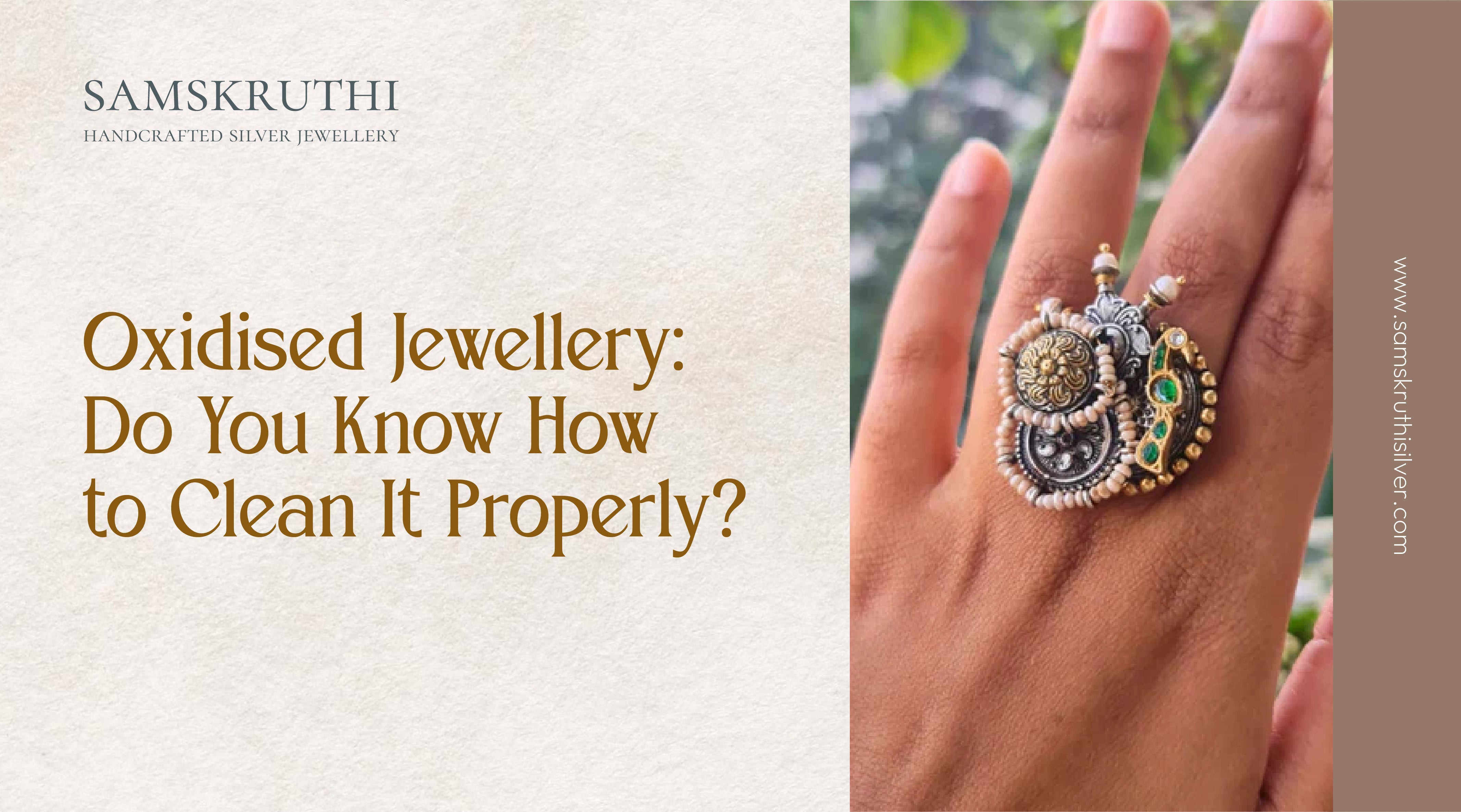How to Clean Oxidised Jewellery: Easy Guide – Samskruthisilver